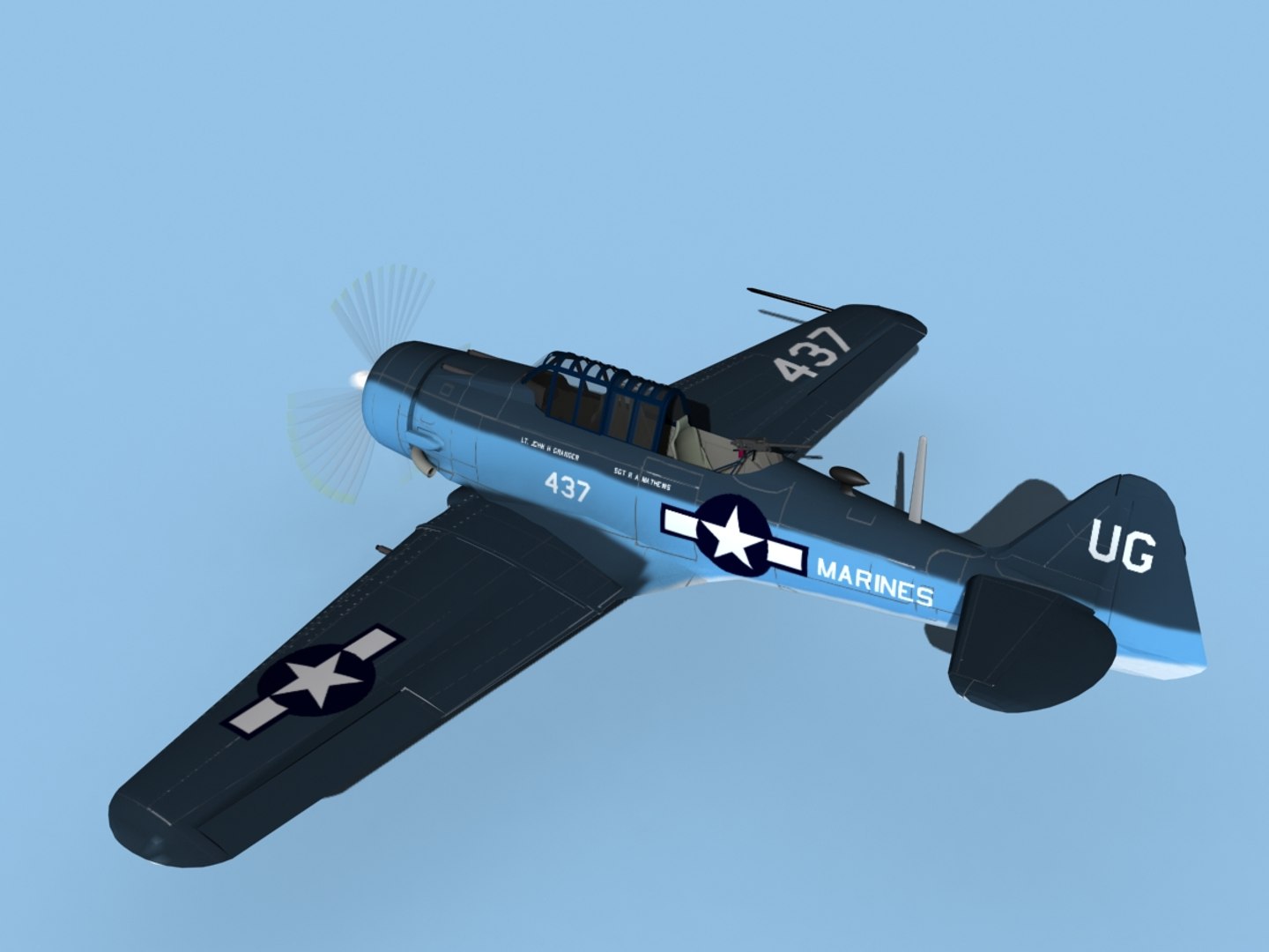 3D Snj Harvard North American - TurboSquid 1489656