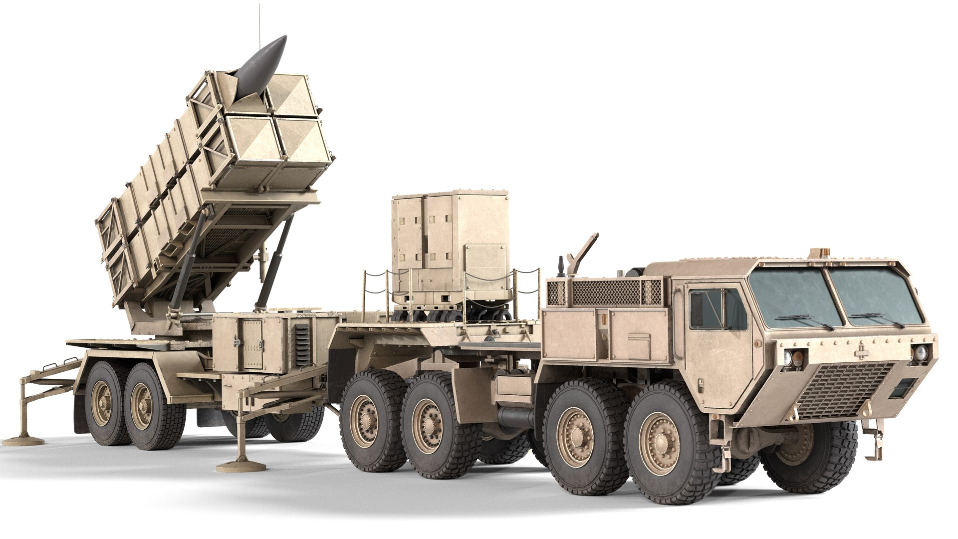 3D HEMTT MIM104 Patriot Missile Launcher - TurboSquid 2257880