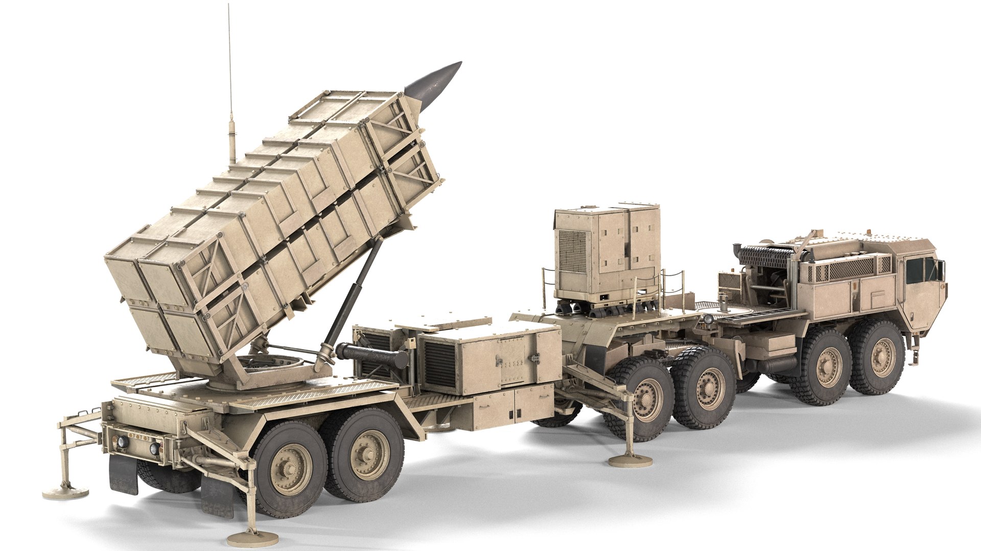 3D HEMTT MIM104 Patriot Missile Launcher - TurboSquid 2257880