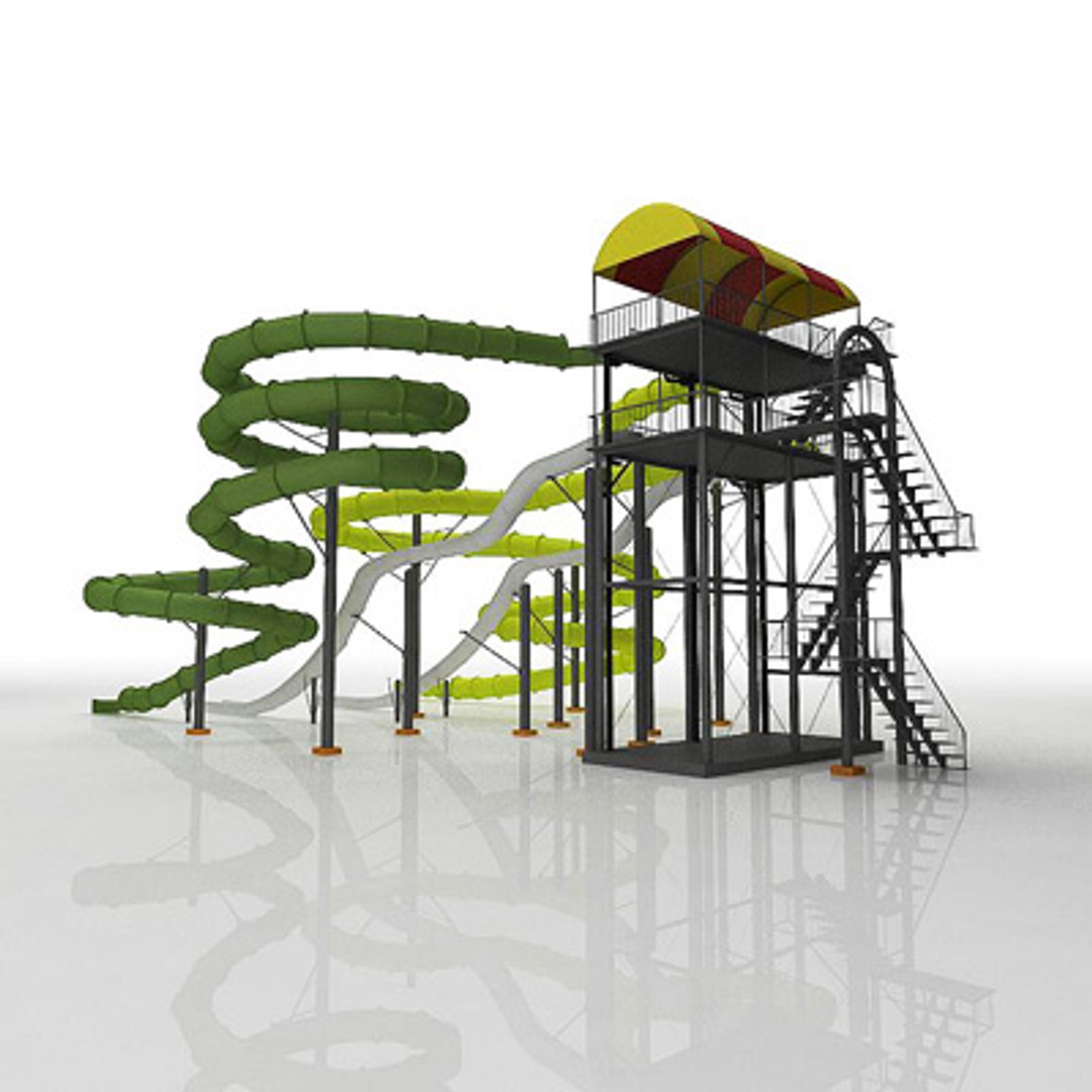 3d Water Slides 04 Model