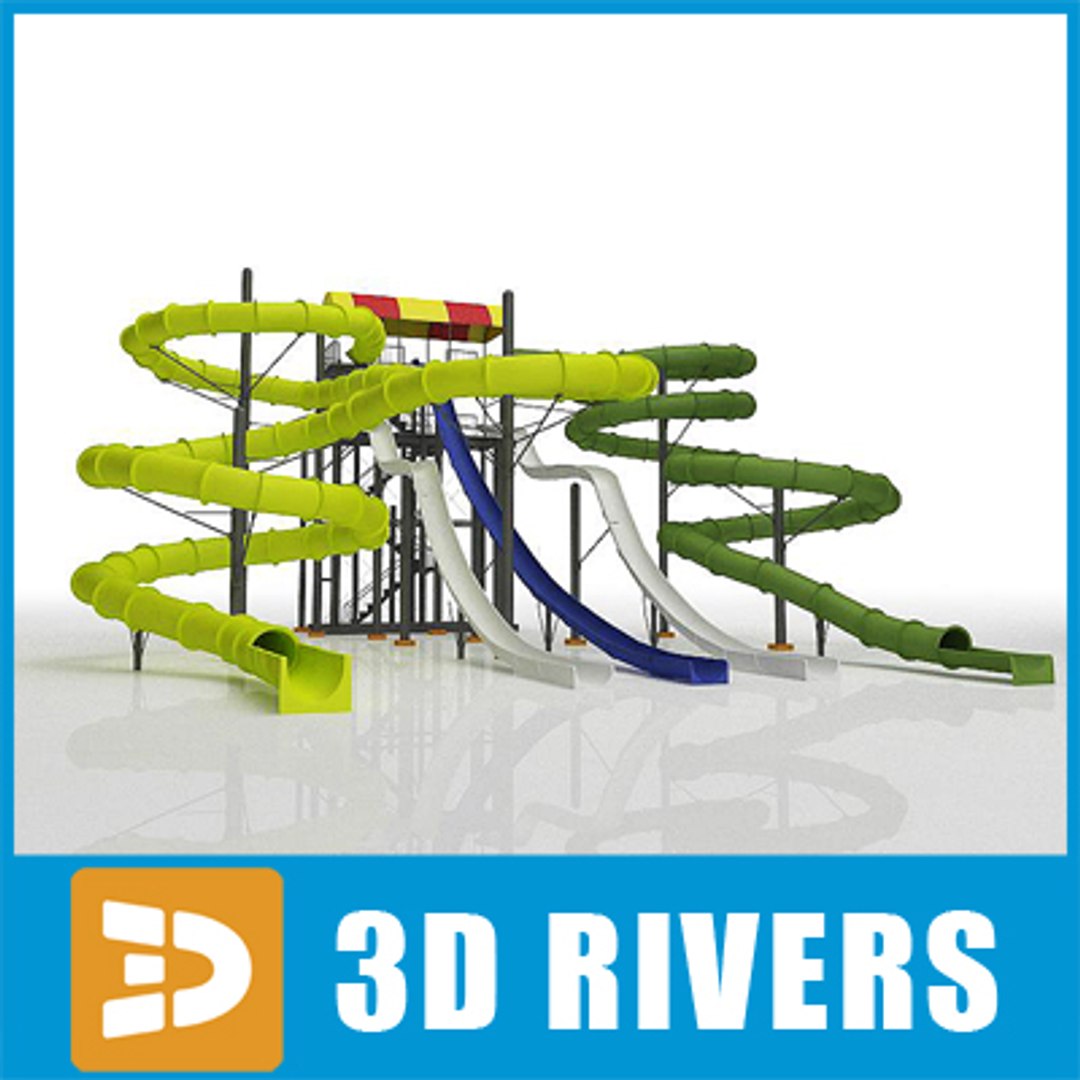 3d Water Slides 04 Model