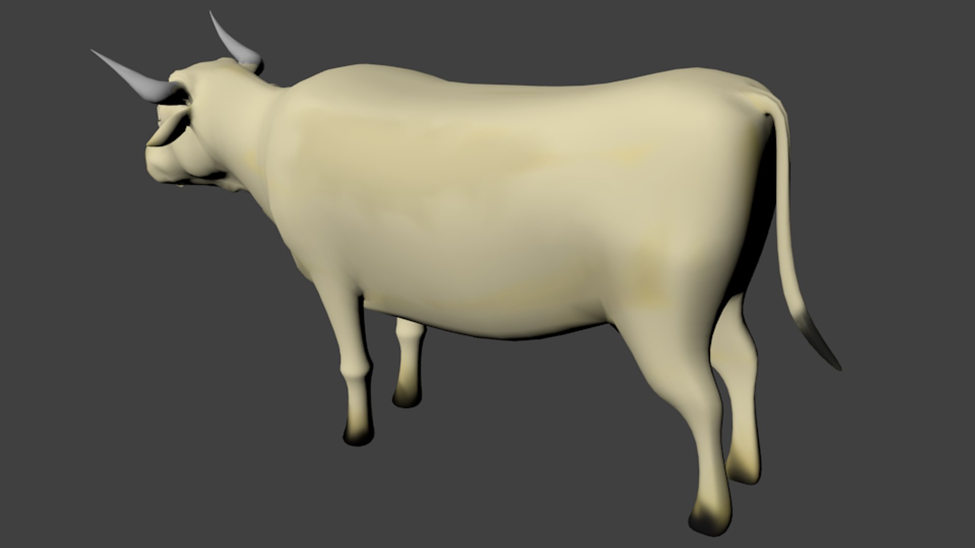 3d Cow Blender Model