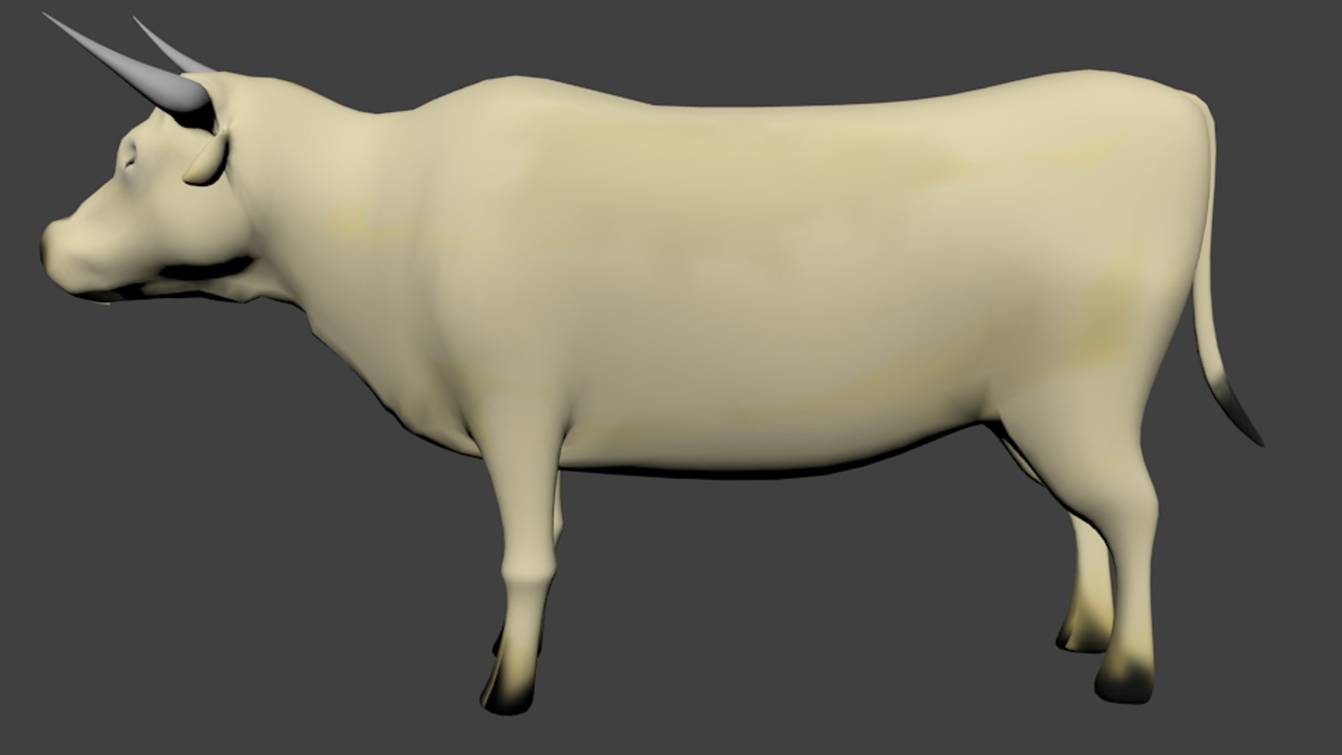 3d Cow Blender Model
