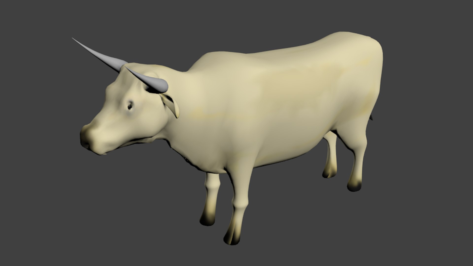3d Cow Blender Model