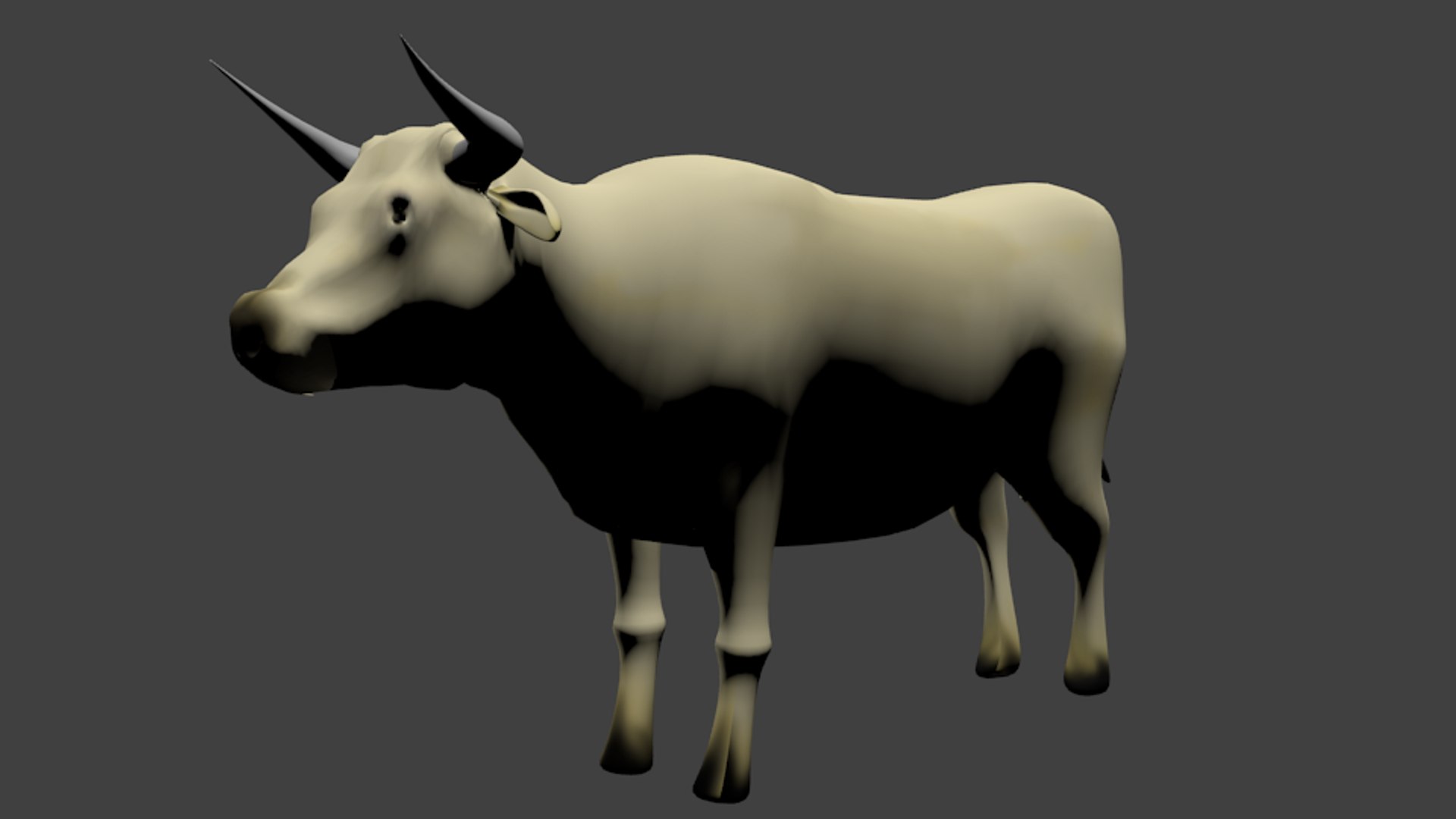 3d Cow Blender Model