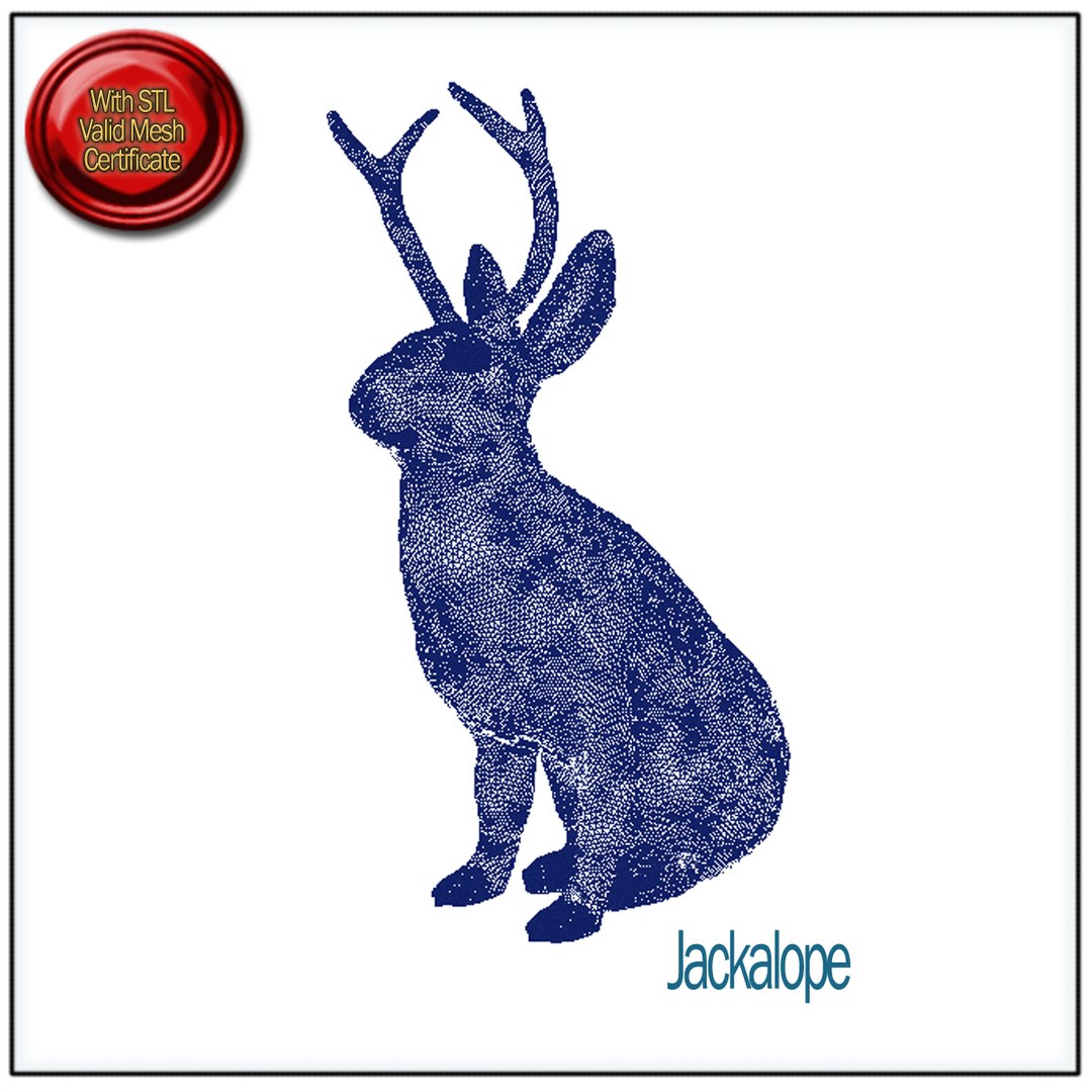 3d Jackalope Stl Printable Print