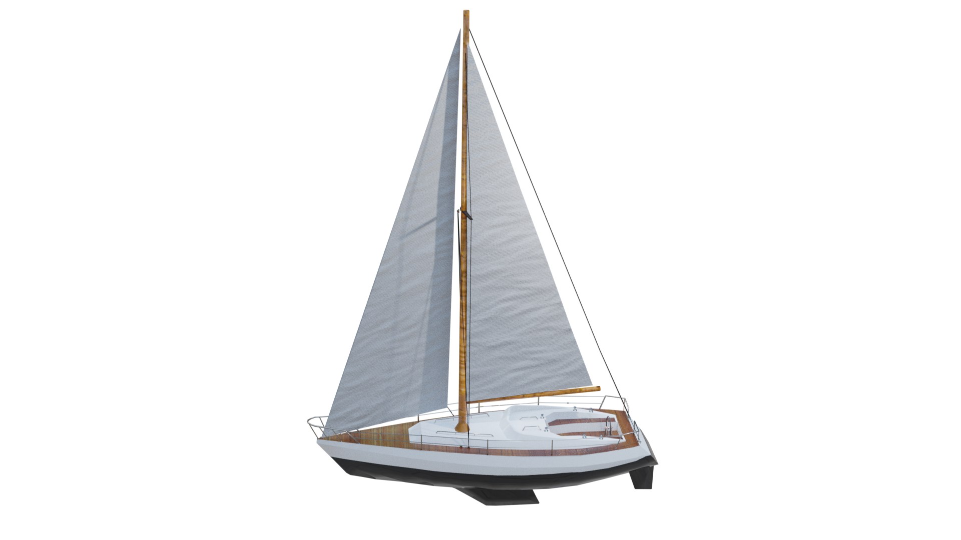 3D Model Modern SailBoat - TurboSquid 1997022