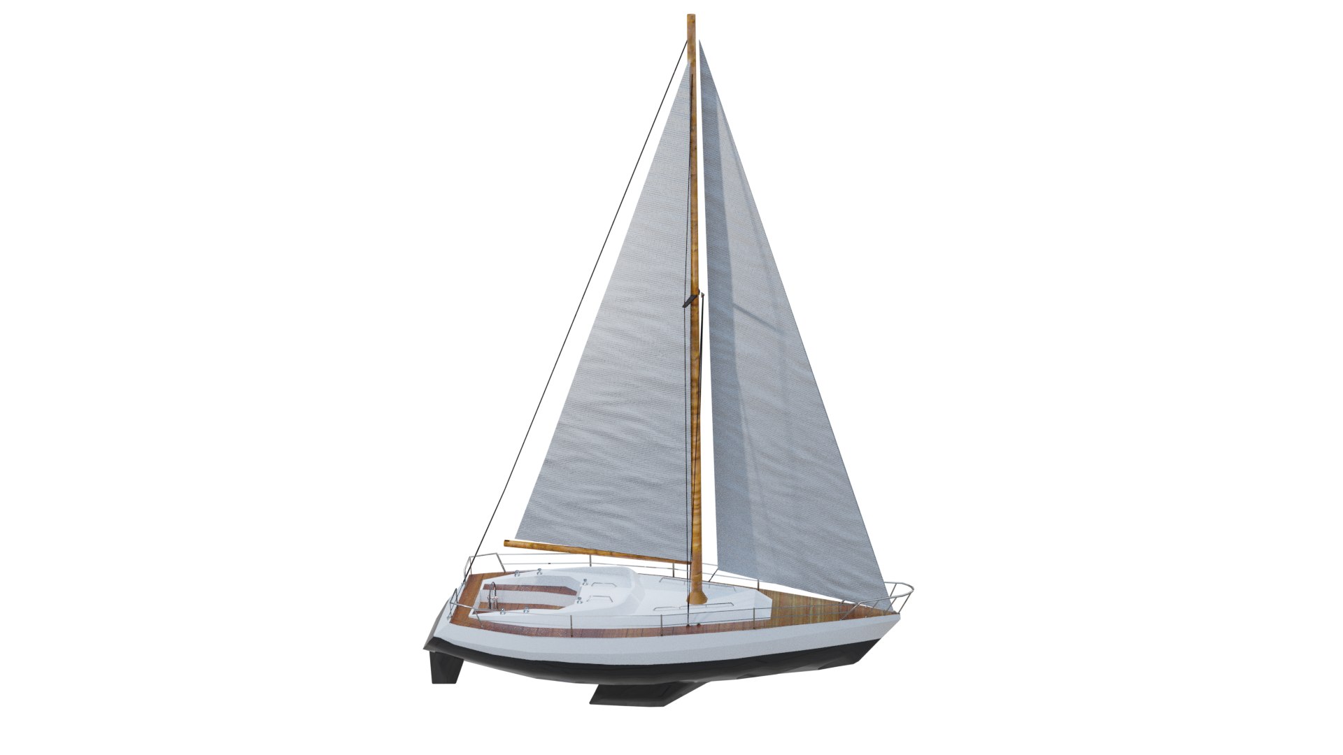 3D Model Modern SailBoat - TurboSquid 1997022
