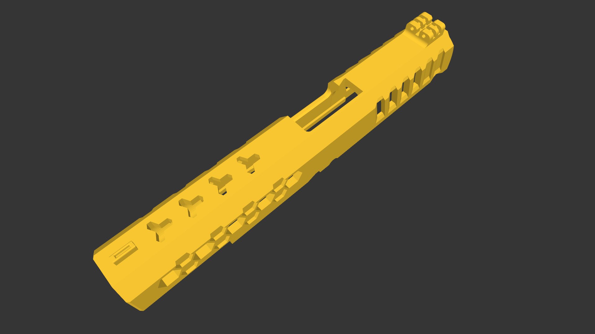 Hi Capa 5-1 Custom Slide for Tokyo Marui 3D model - TurboSquid 2103613