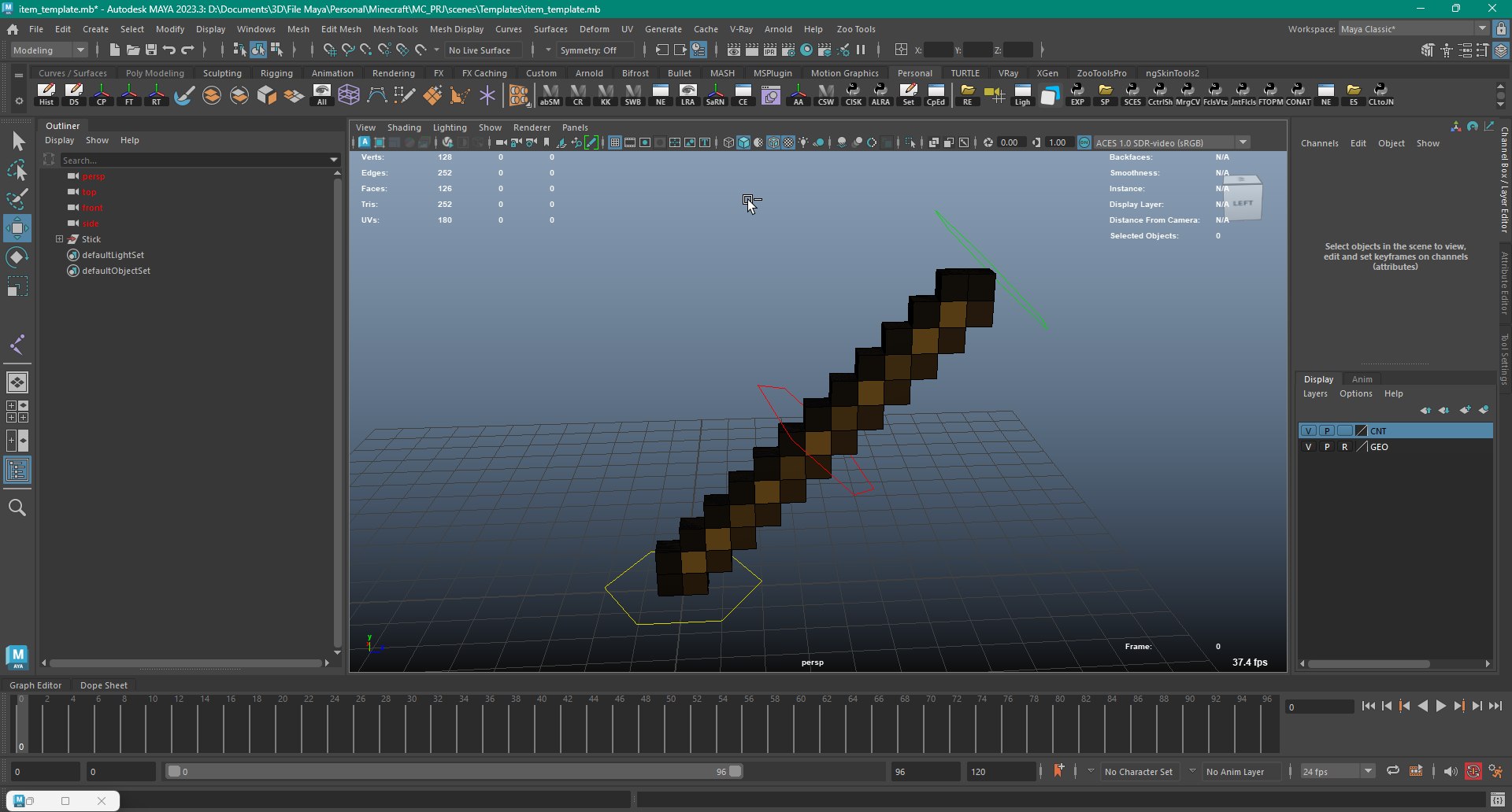 3D Minecraft Stick Rig - TurboSquid 2531982