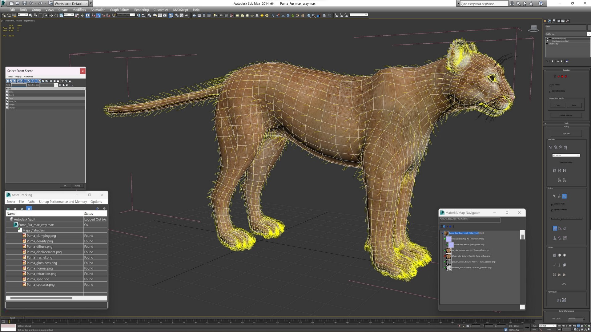 Puma Fur 3D Model - TurboSquid 2239302