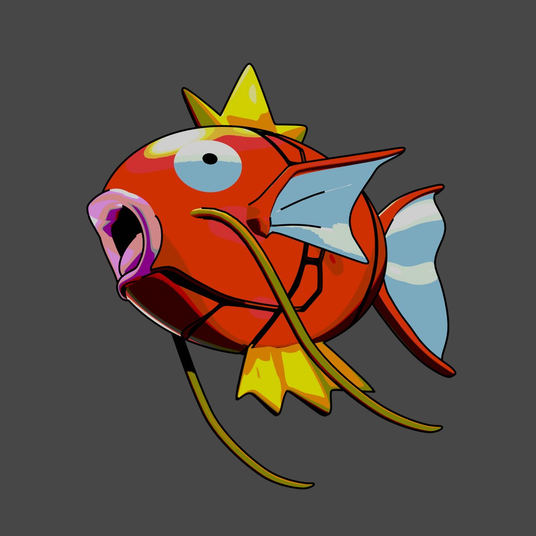 Pokemon Magikarp 3D Model - TurboSquid 1471638