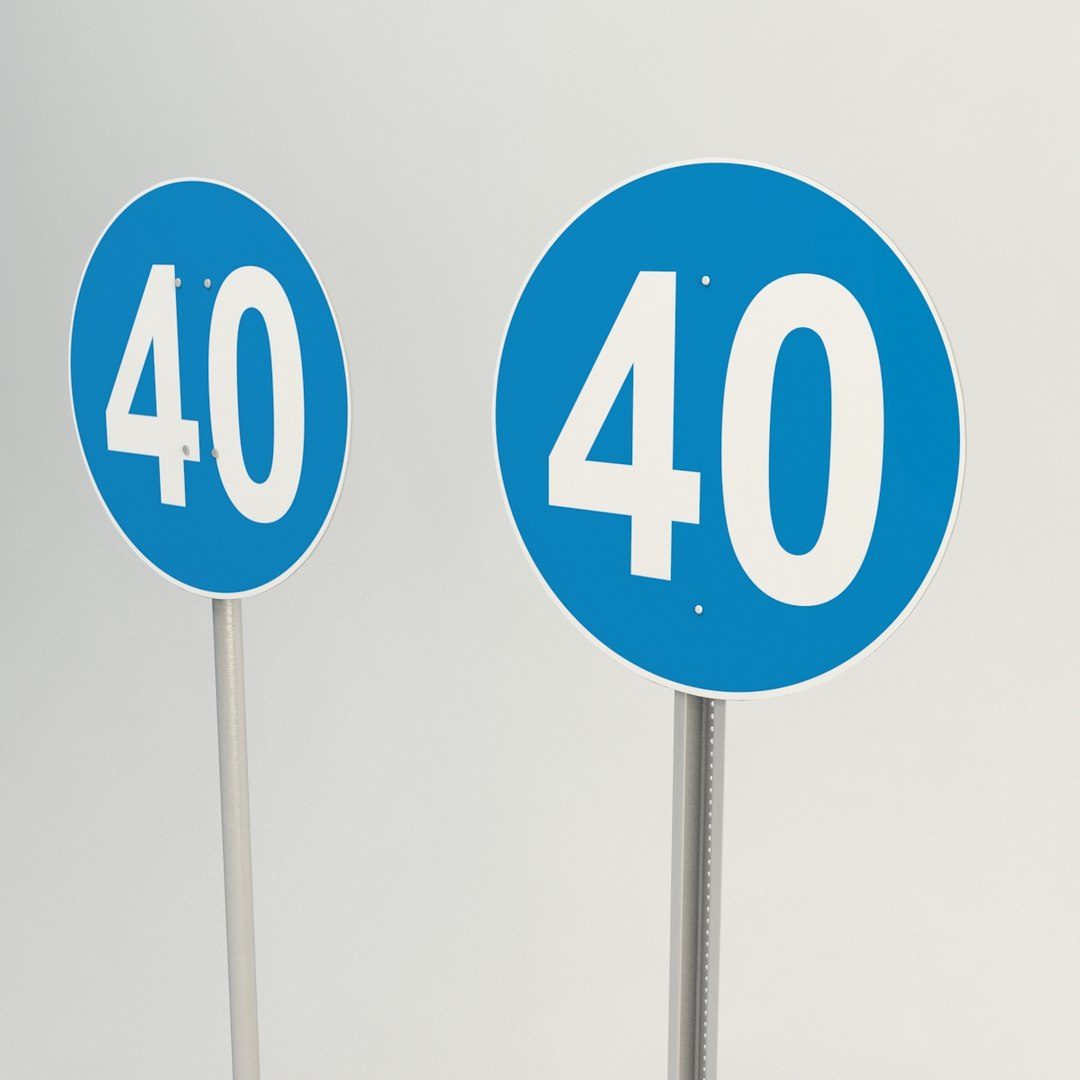 3d model of minimum speed 40