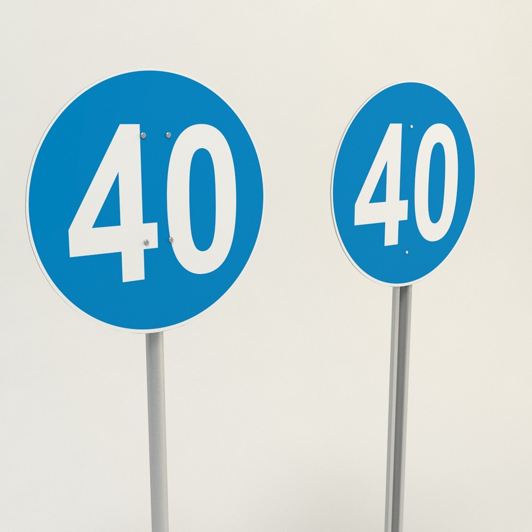3d model of minimum speed 40