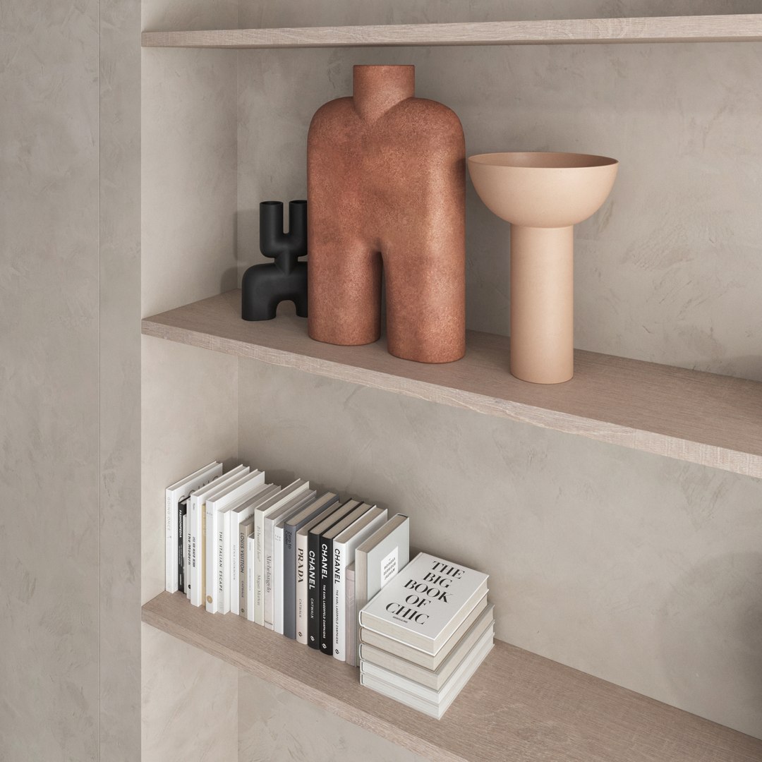 Bookcase Set 08 3D Model - TurboSquid 2049812