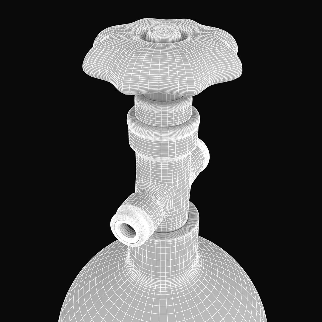 3dsmax Oxygen Cylinder
