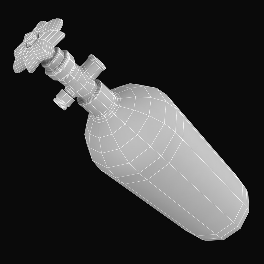 3dsmax Oxygen Cylinder