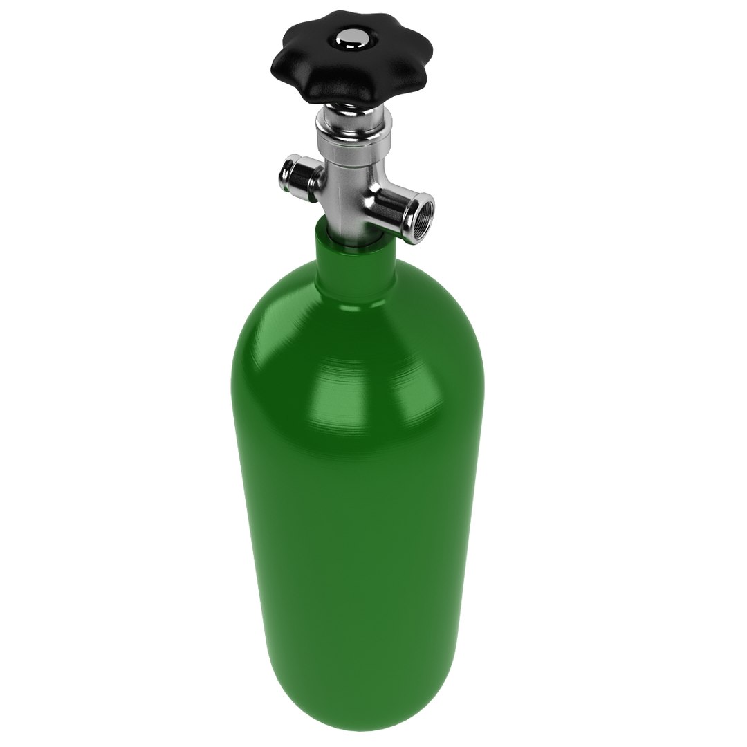 3dsmax Oxygen Cylinder