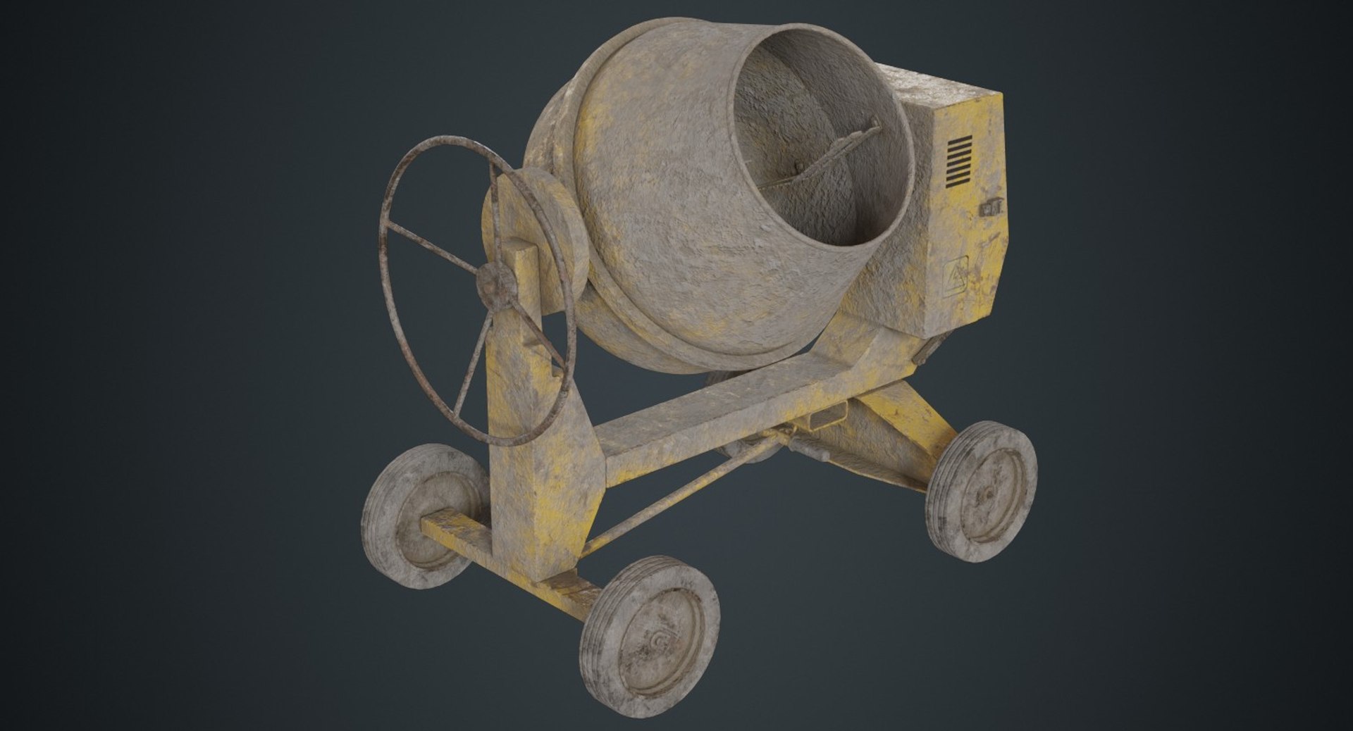 3D Concrete Mixer 1b - TurboSquid 1367161