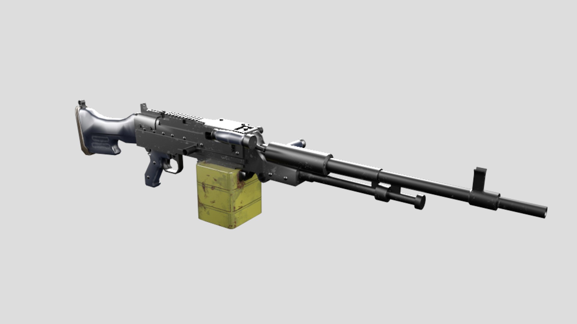 HGM Machine Gun II Low Poly-Game Ready Gun 005 3D Model - TurboSquid ...