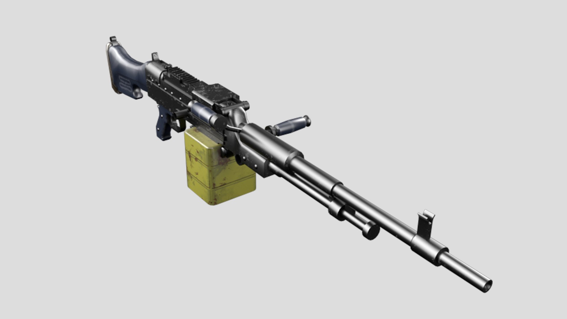 HGM Machine Gun II Low Poly-Game Ready Gun 005 3D Model - TurboSquid ...