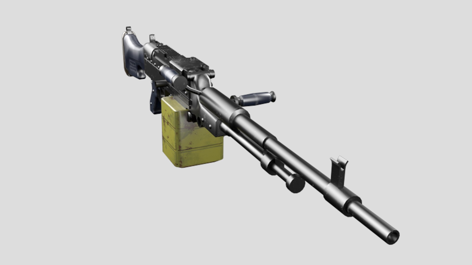 HGM Machine Gun II Low Poly-Game Ready Gun 005 3D Model - TurboSquid ...