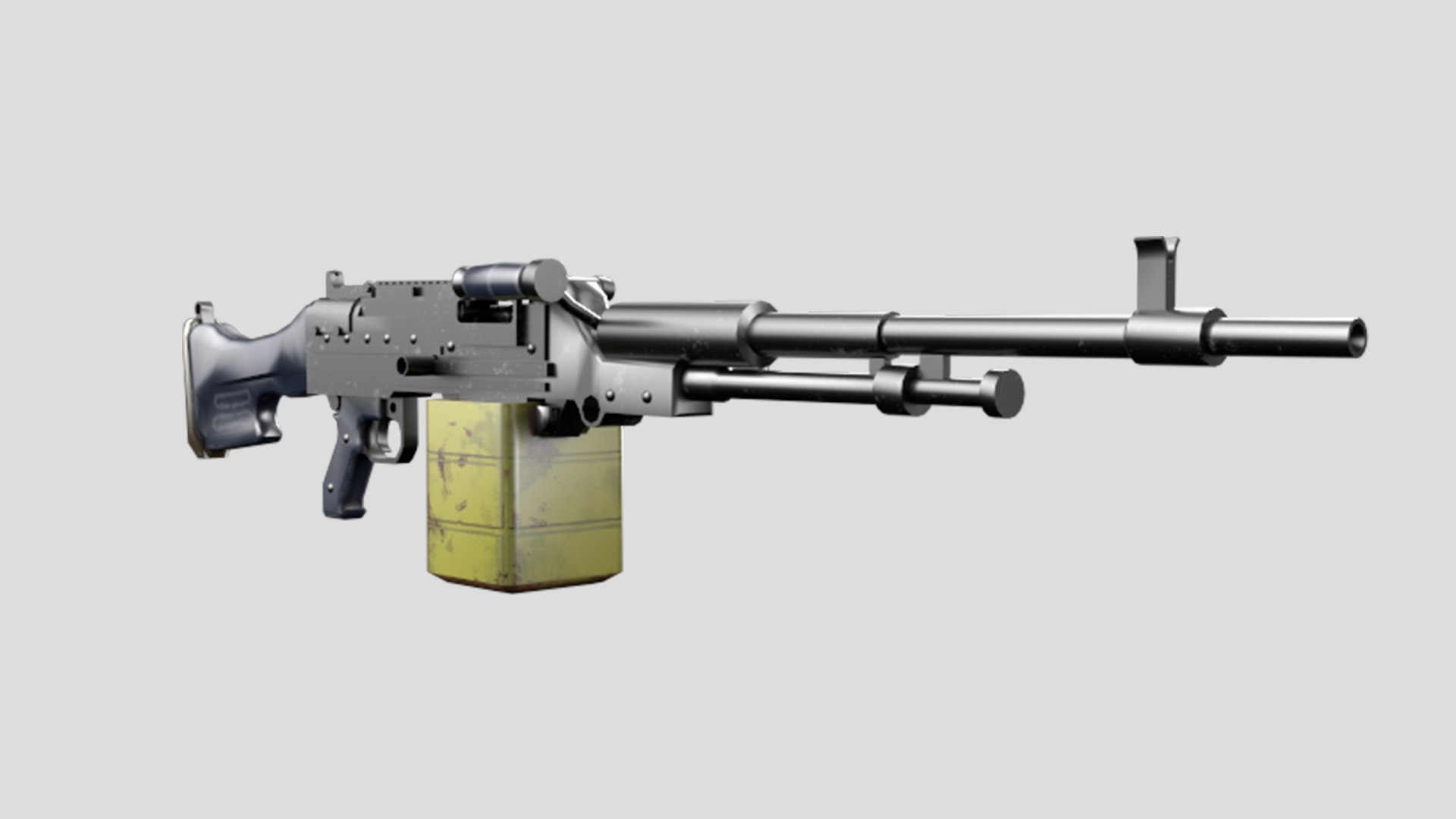 HGM Machine Gun II Low Poly-Game Ready Gun 005 3D Model - TurboSquid ...