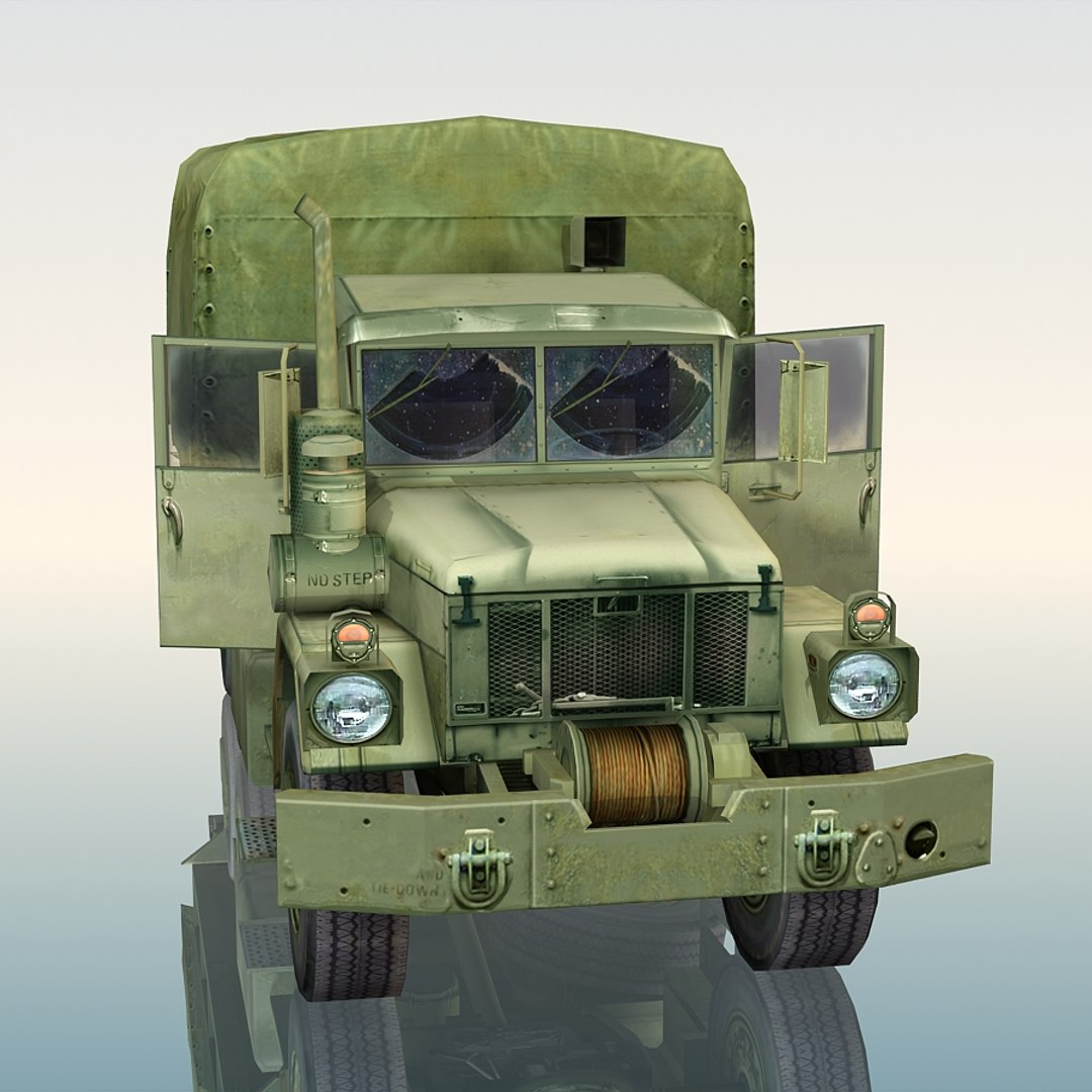3d Military Truck M35 2½