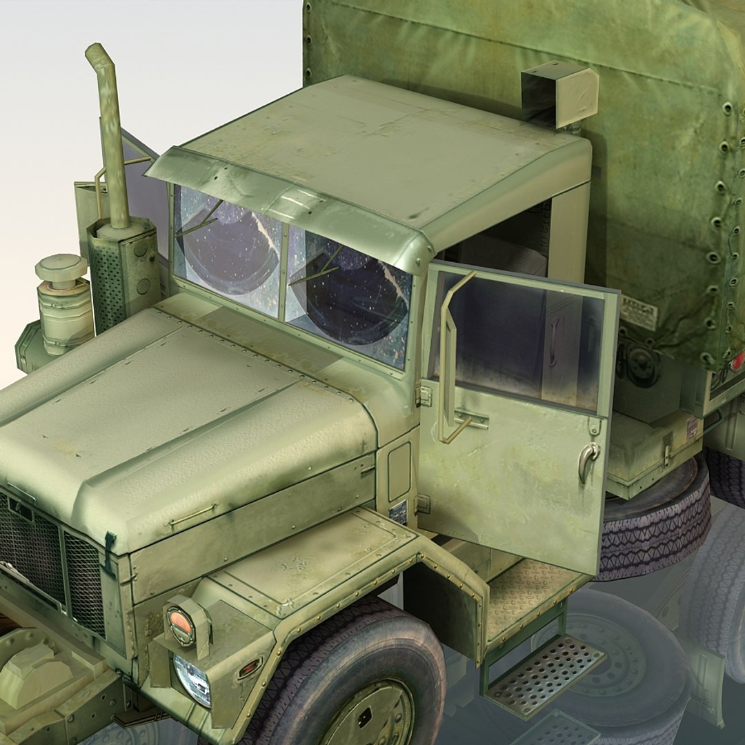3d Military Truck M35 2½