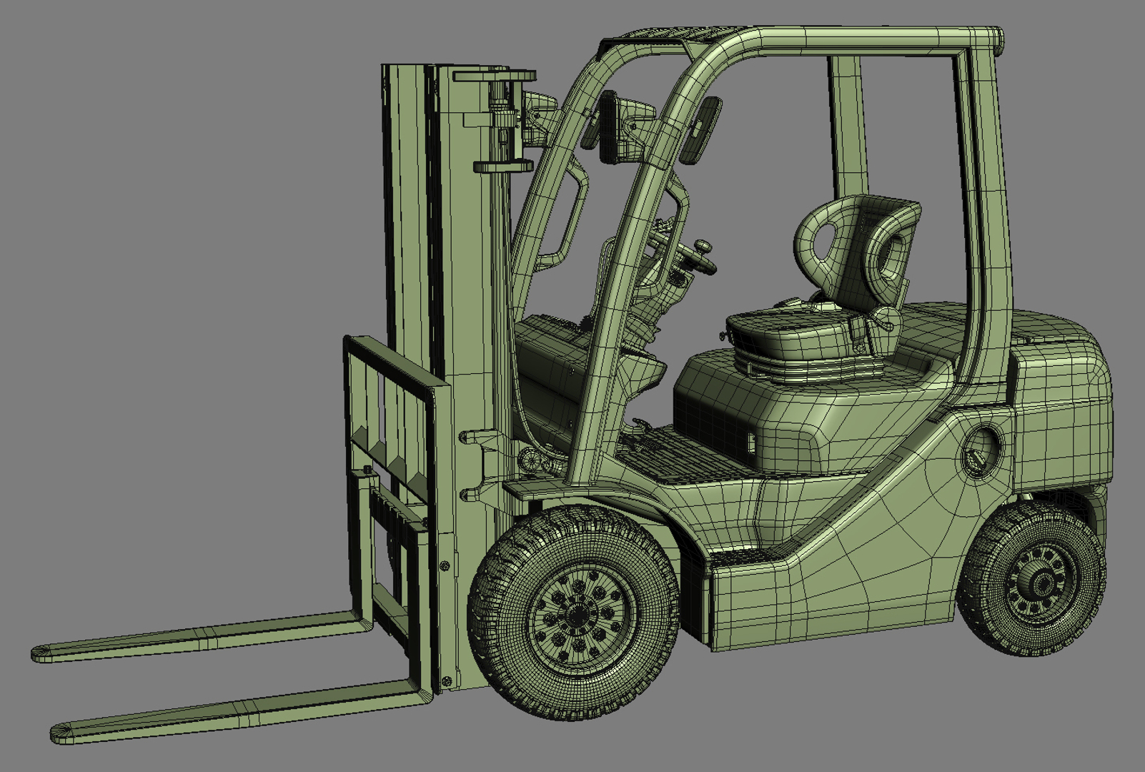 3d toyota forklift 25 model