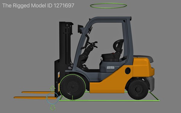 3d toyota forklift 25 model