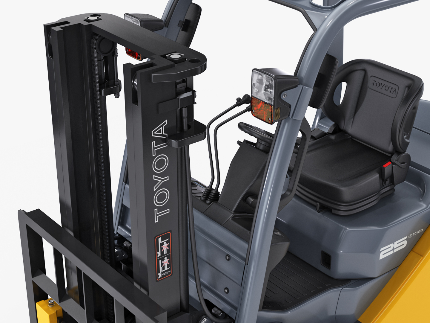 3d toyota forklift 25 model