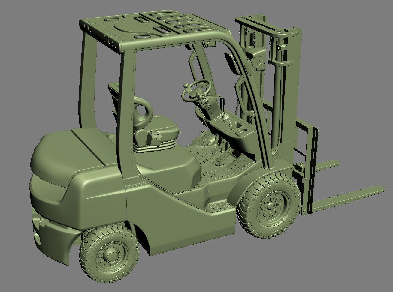 3d toyota forklift 25 model