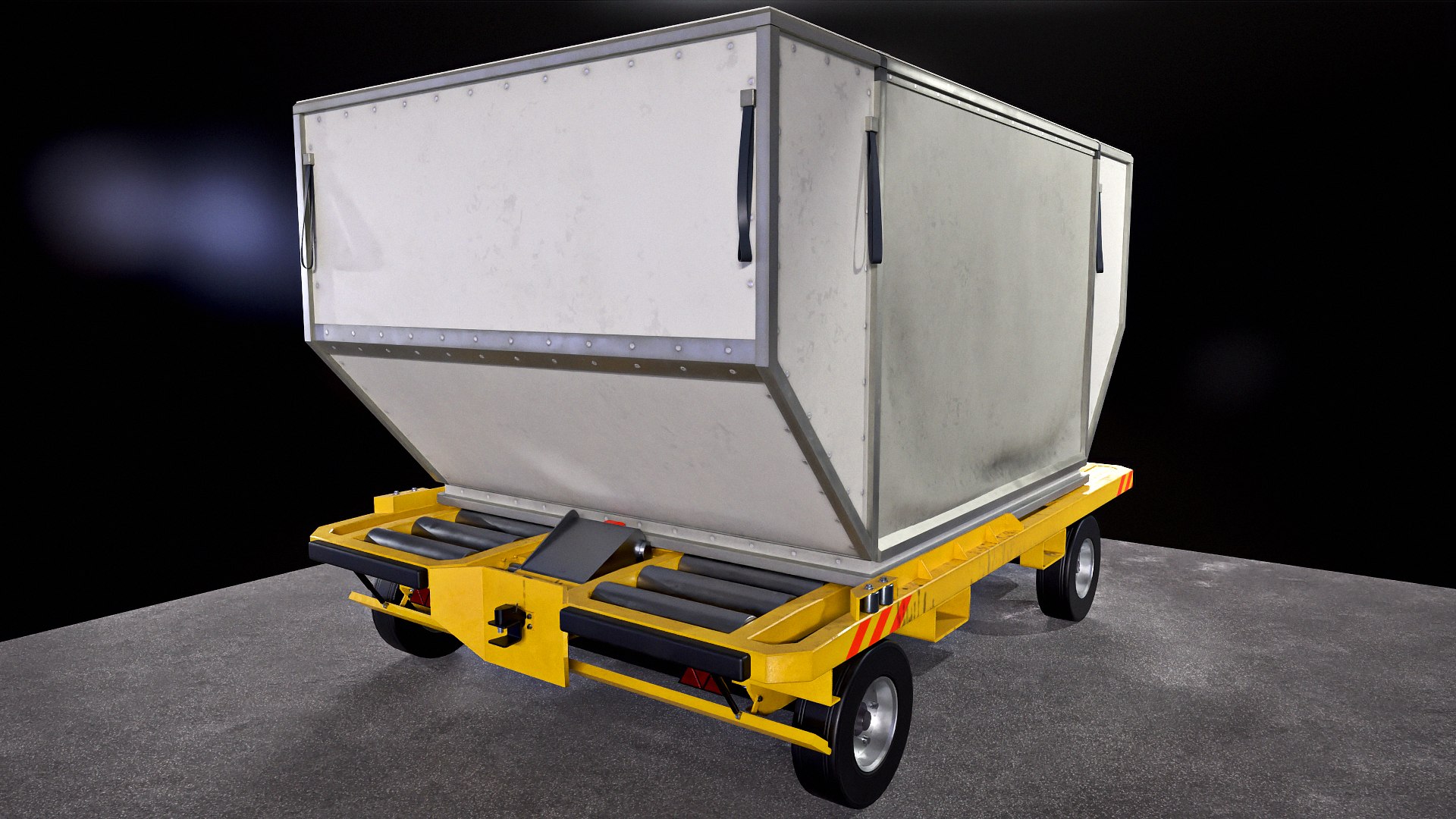 ULD Container And Trailer 3D Model - TurboSquid 1772462