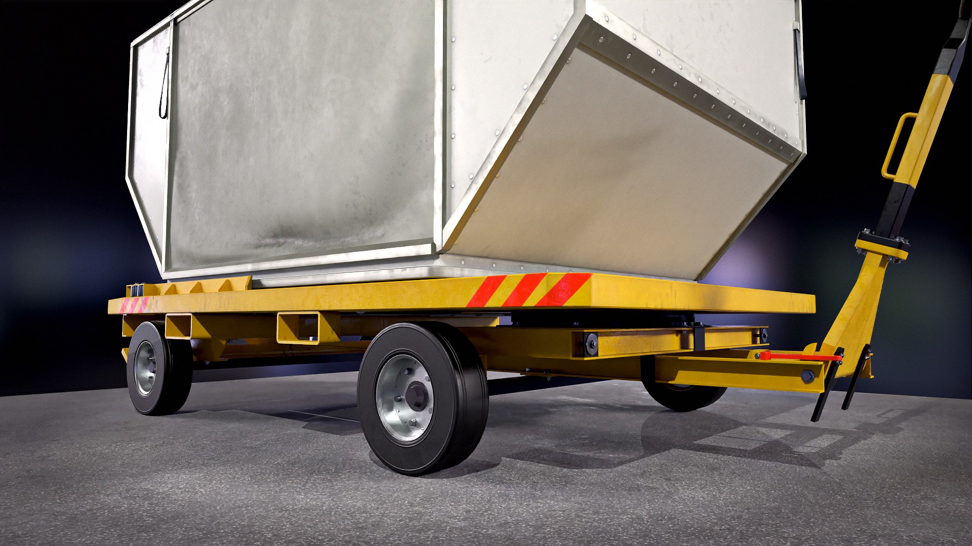 ULD Container And Trailer 3D Model - TurboSquid 1772462