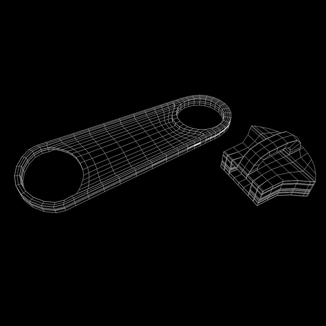 3d Model Zipper Tab