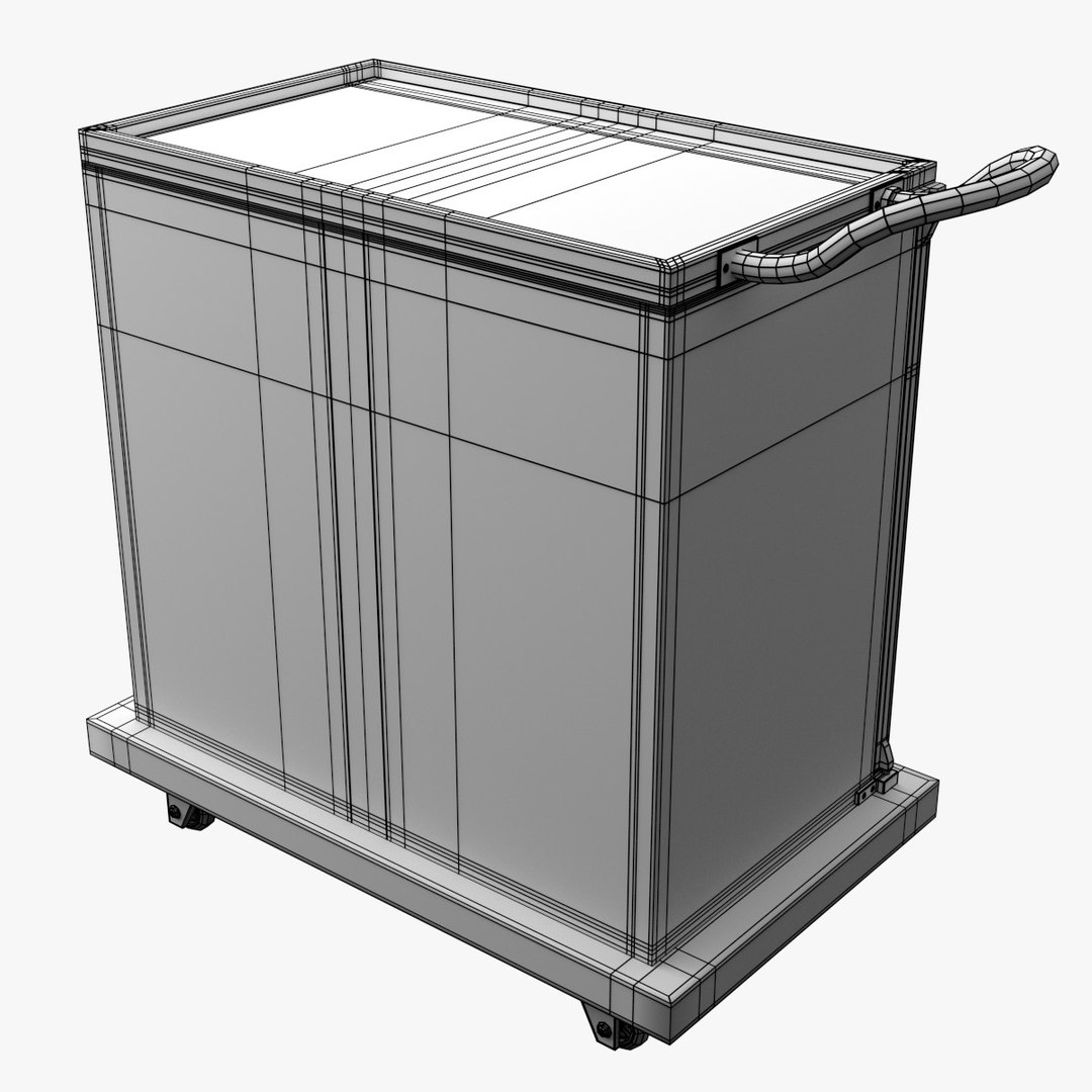 3d Service Cart Model