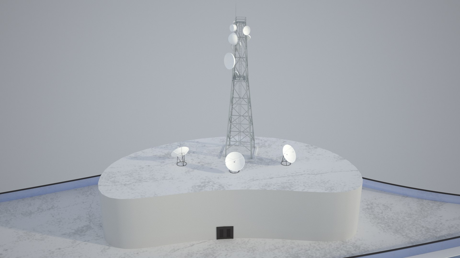 3D Realistic Radio Station Architecture - TurboSquid 1269919