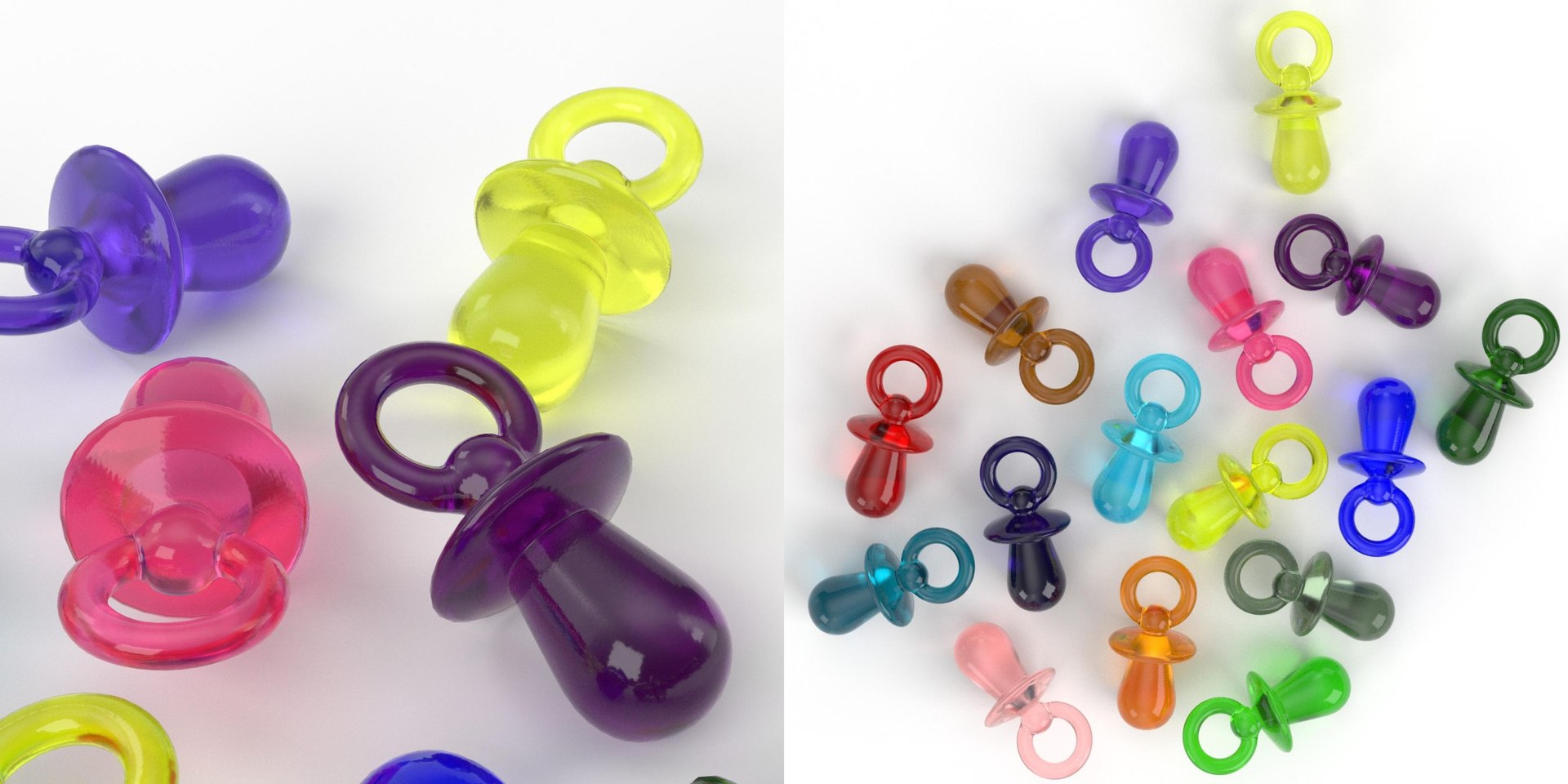 3D Decorative Mini Pacifiers 1 Model - TurboSquid 2186093