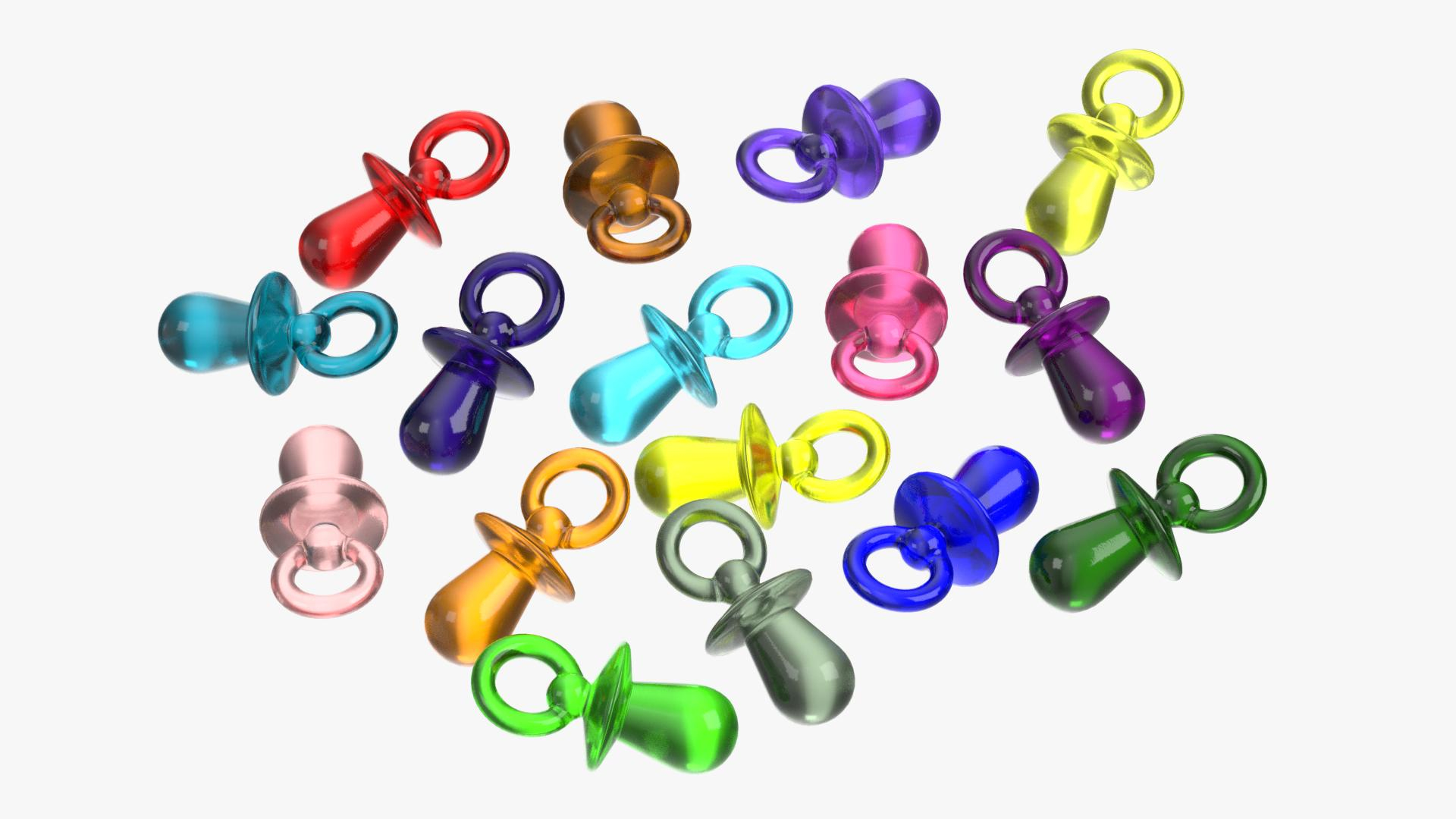 3D Decorative Mini Pacifiers 1 Model - TurboSquid 2186093