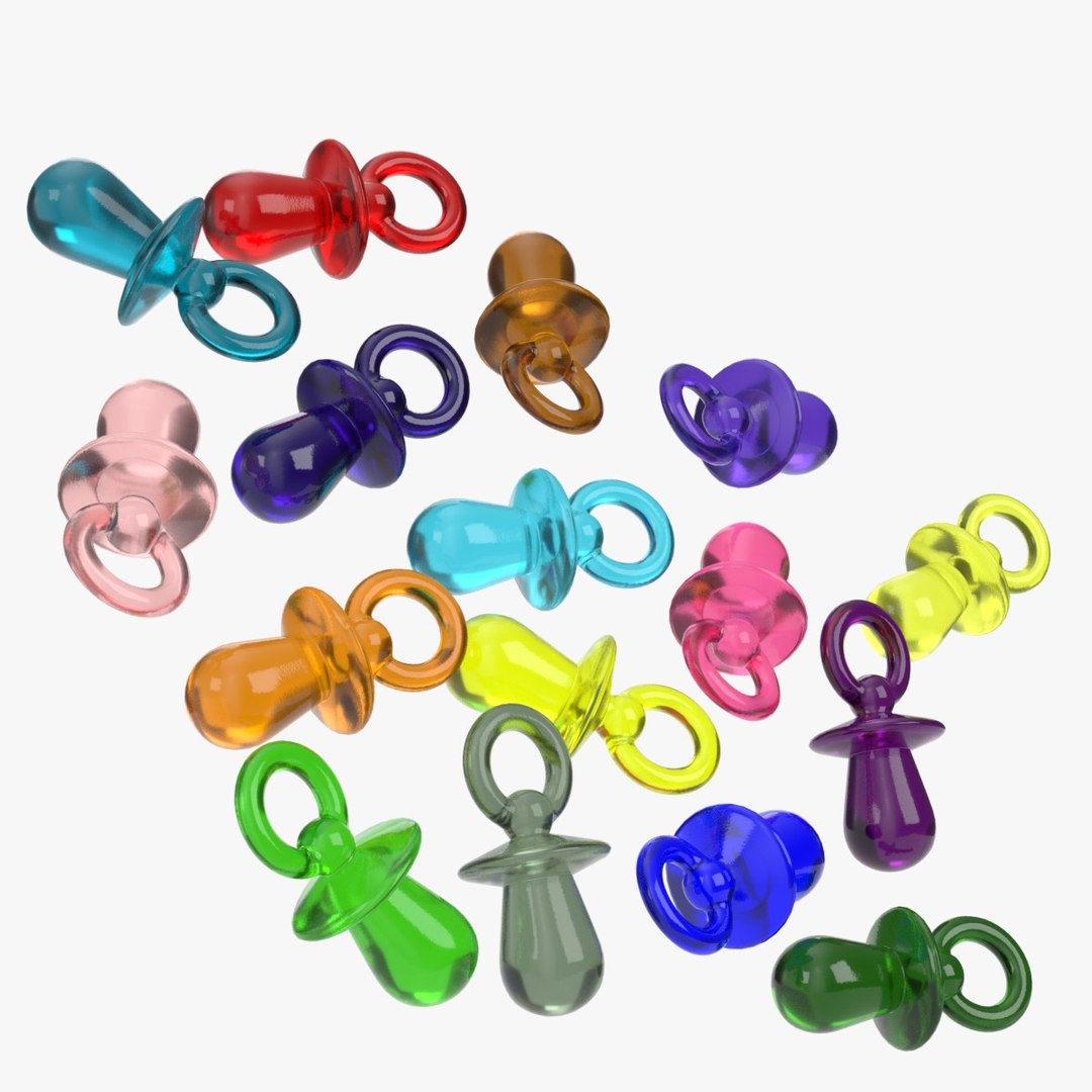 3D Decorative Mini Pacifiers 1 Model - TurboSquid 2186093