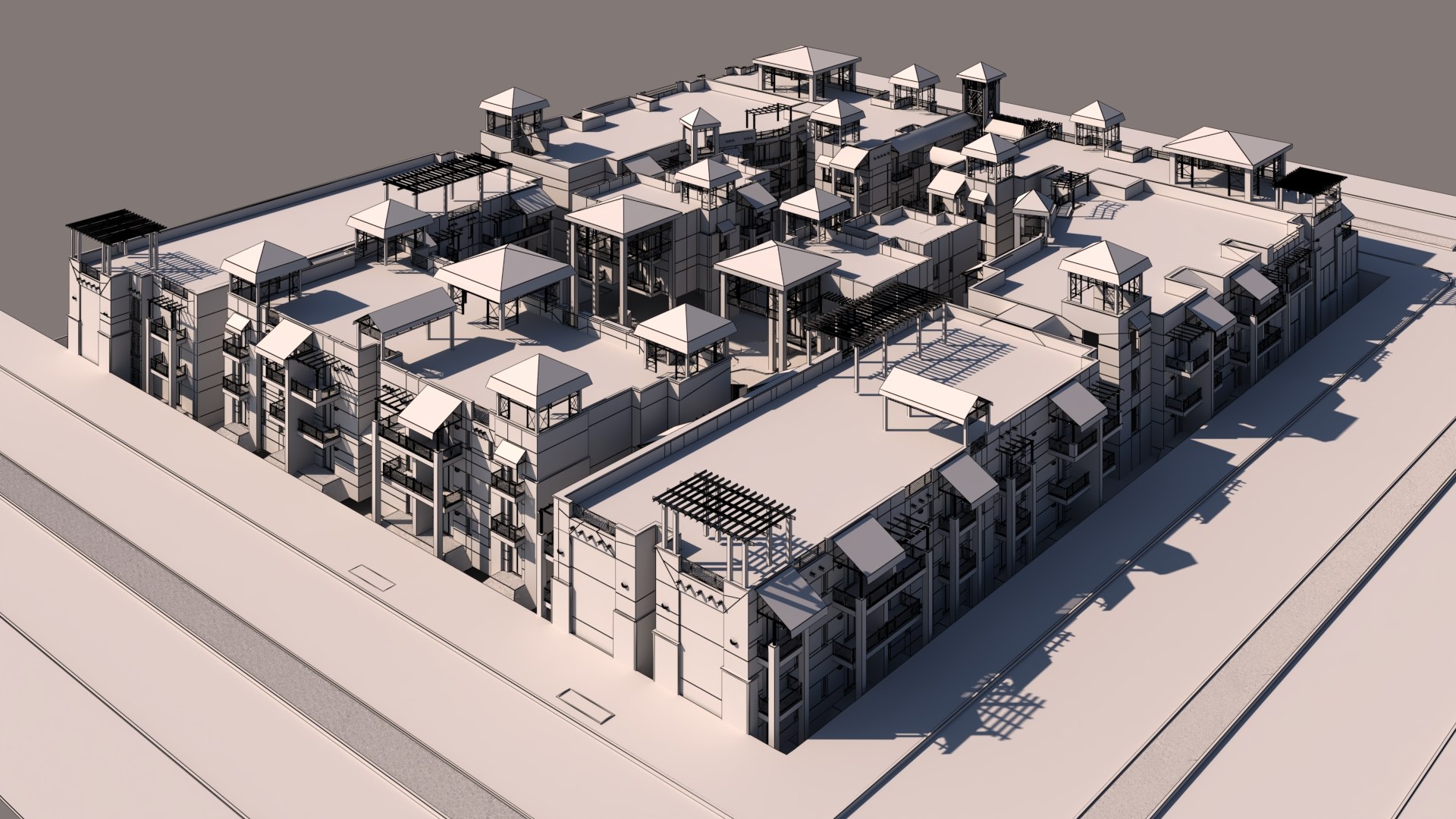 3D Resort Hotel Model - TurboSquid 2118523