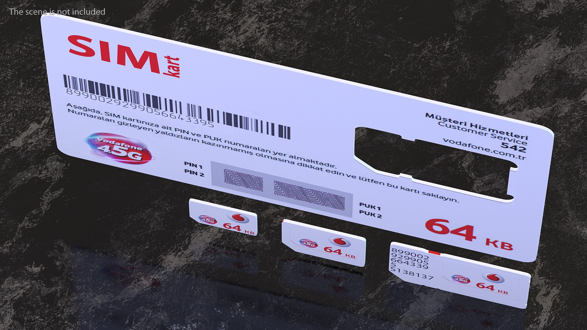 3D Vodafone Sim Card Types Model - TurboSquid 1951601