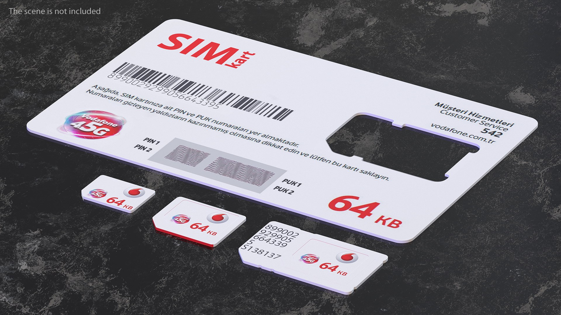 3D Vodafone Sim Card Types Model - TurboSquid 1951601