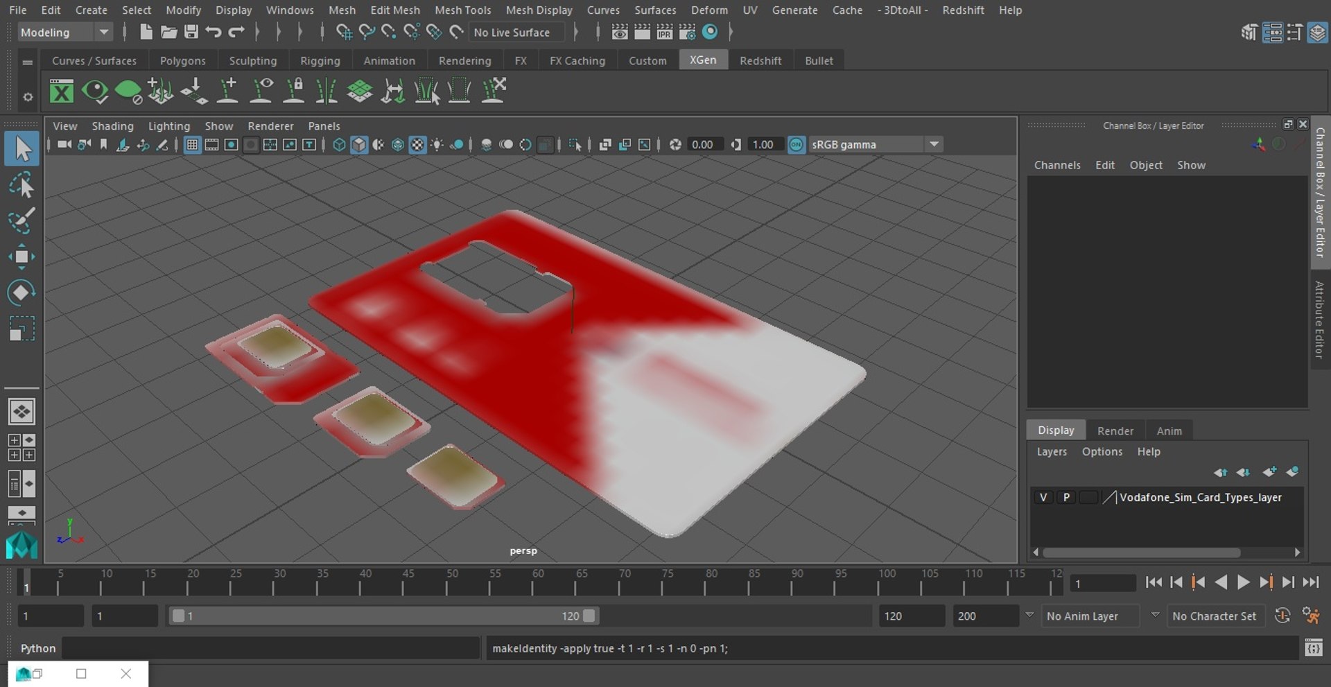 3D Vodafone Sim Card Types model - TurboSquid 1951601