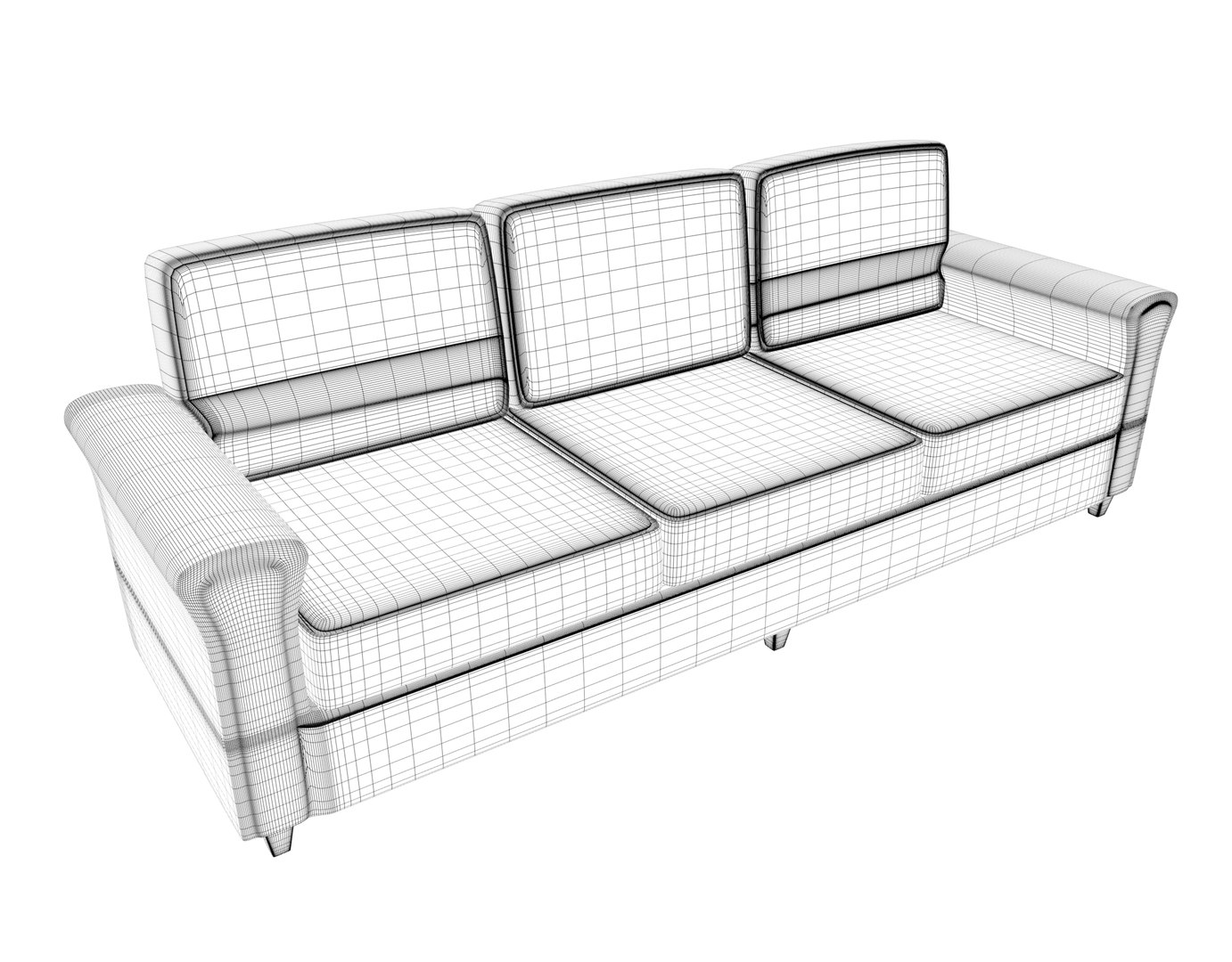 3D modeled couch - TurboSquid 1447257