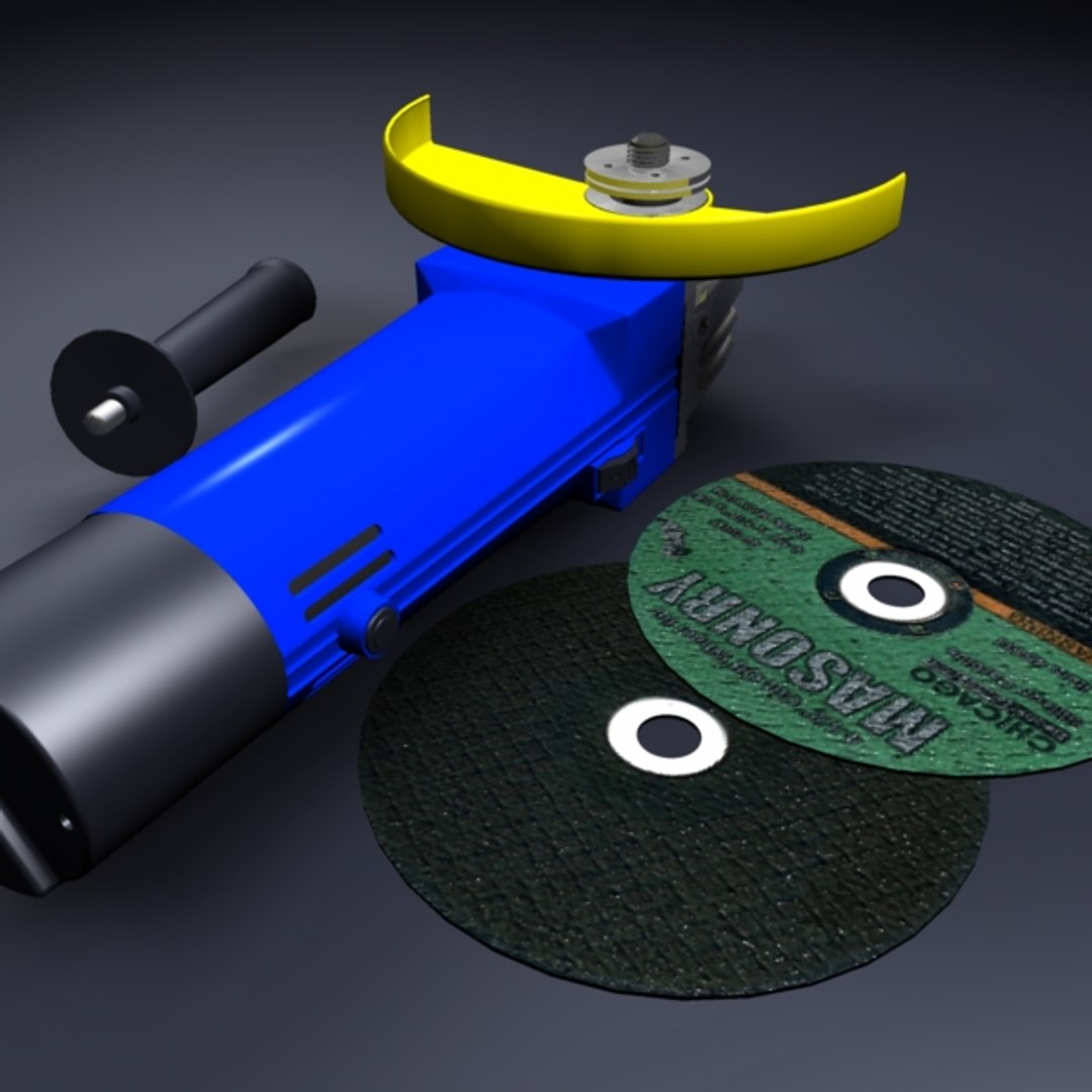Angle Grinder 3d Model