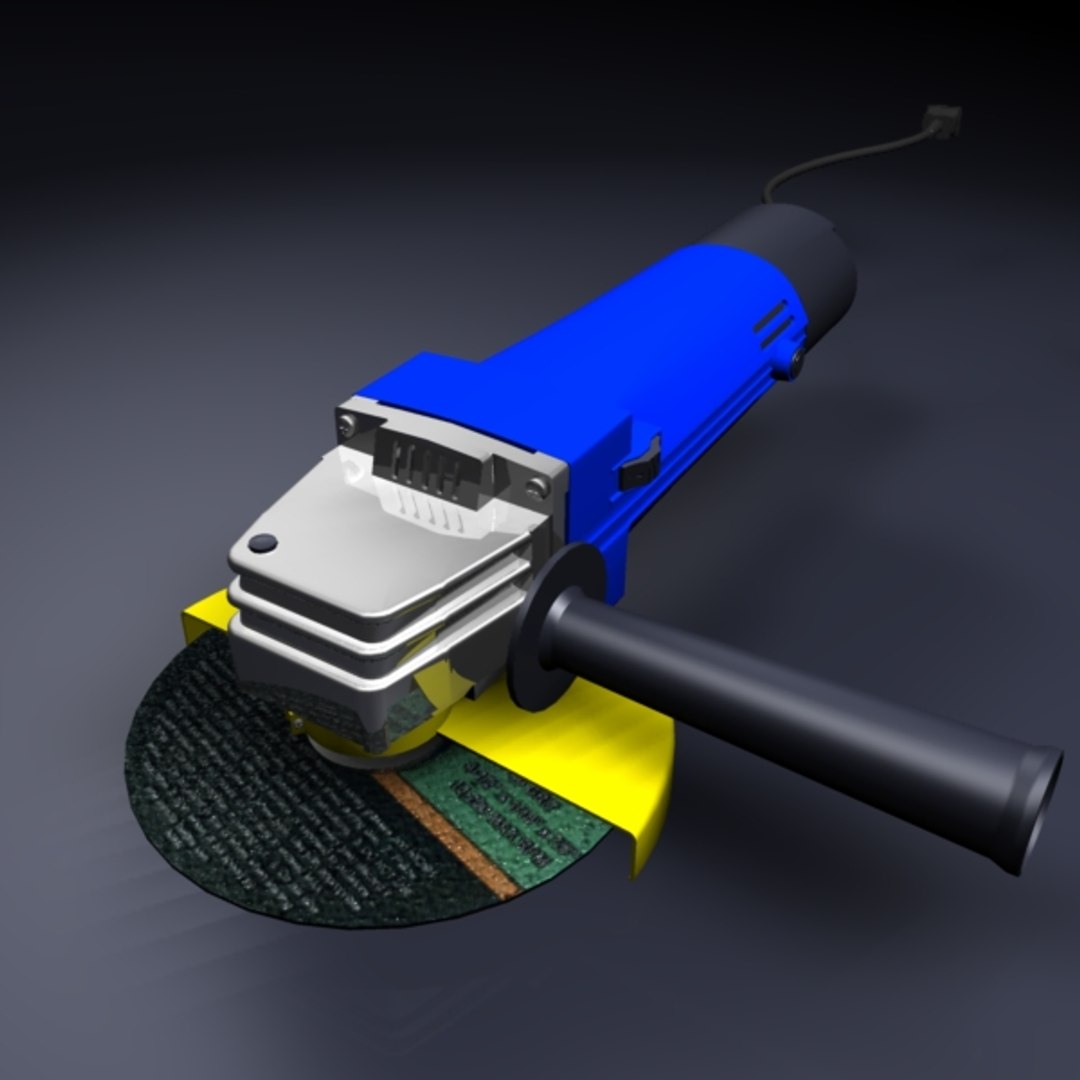 Angle Grinder 3d Model