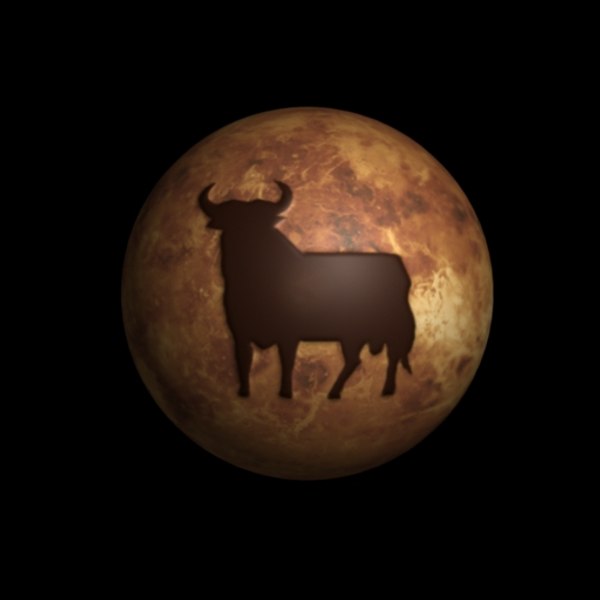 3d model signs zodiac planet star