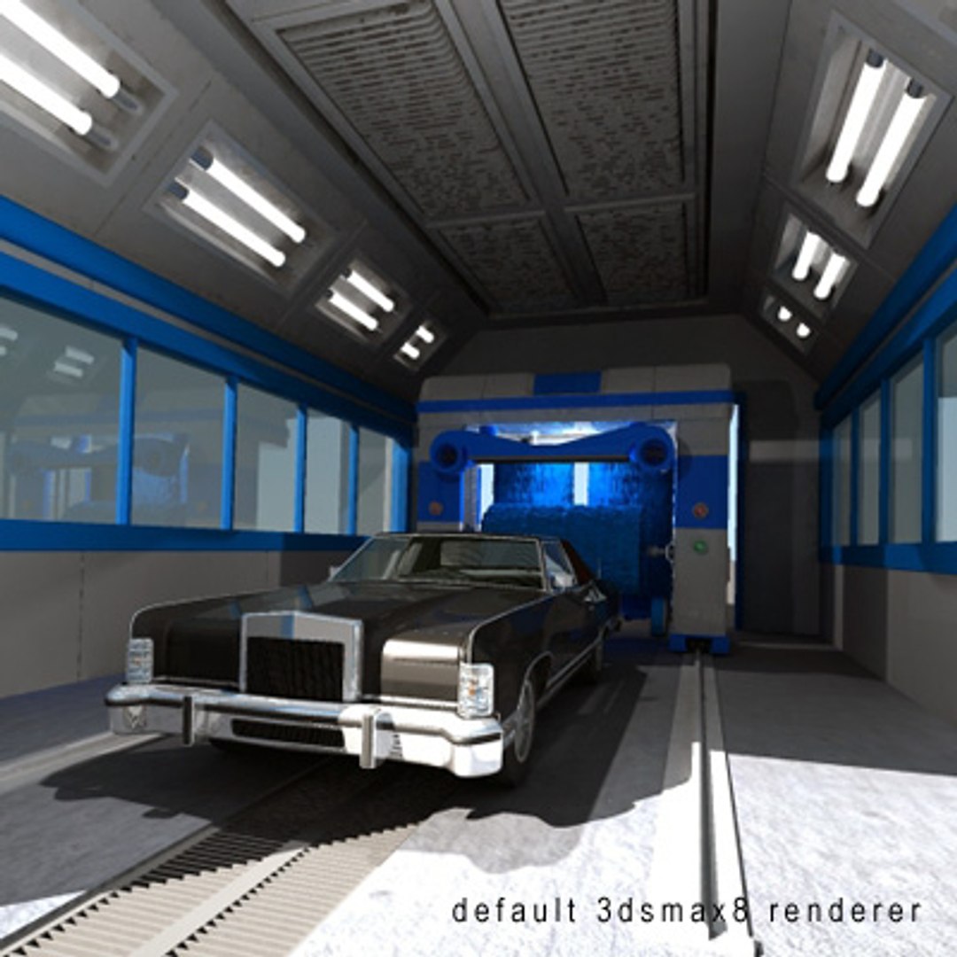 3ds max automatic car wash